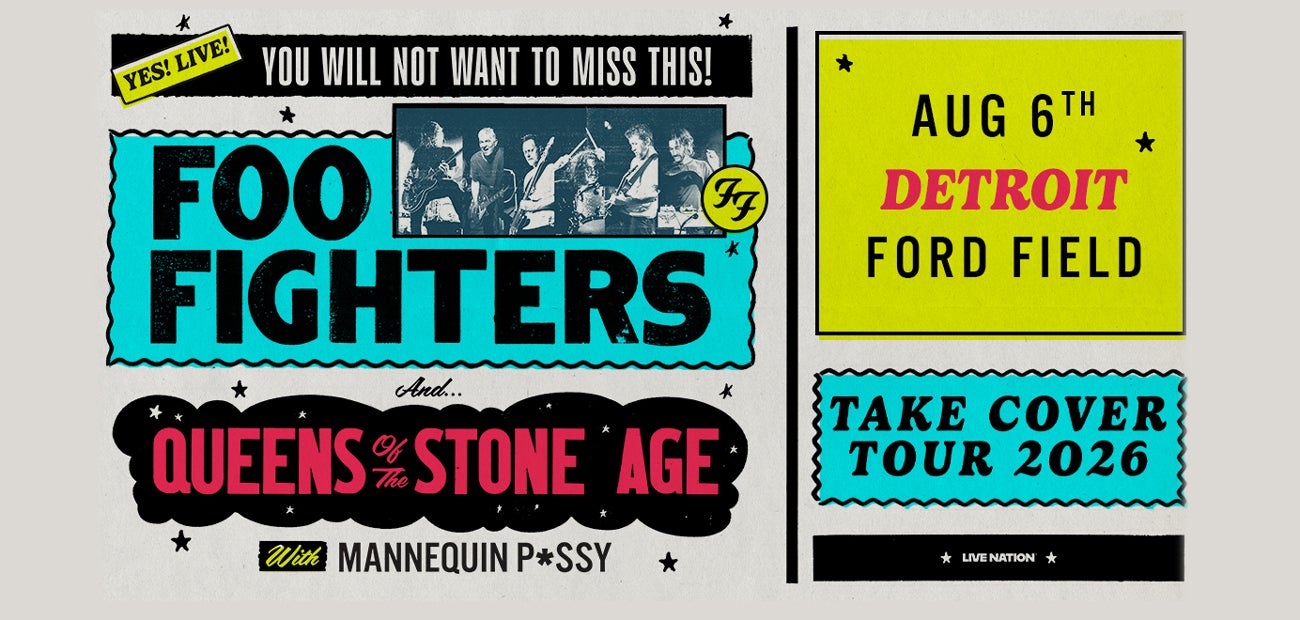 FOO FIGHTERS - TAKE COVER TOUR 2026 | Ford Field
